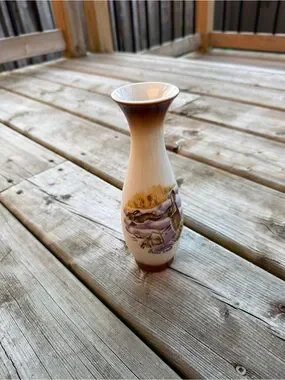 Accents | Vintage Hand Painted Japanese Porcelain Bud Vase Winter Walk ...